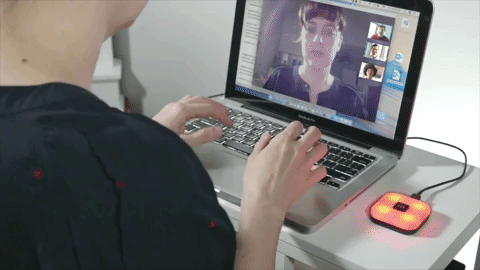 The mütesync Visual, Physical Mute Button