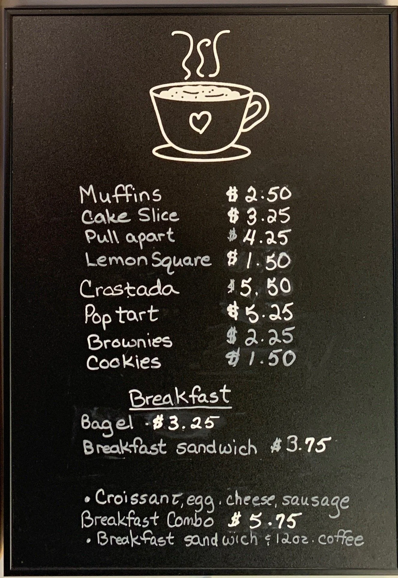 Menu — Blue Collie Coffee