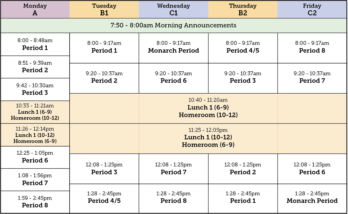 Schedule and Events Calendar — Damien Memorial School