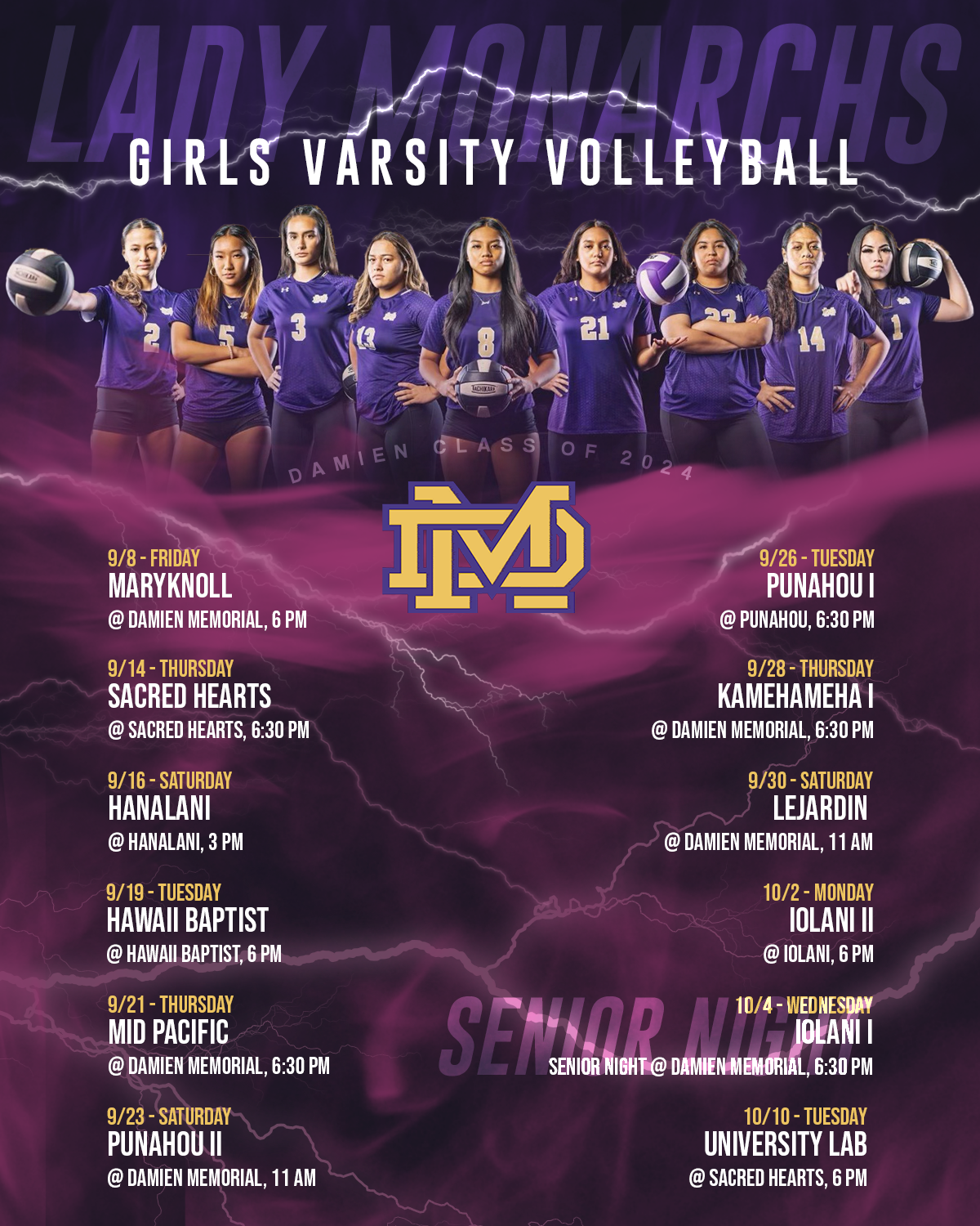 Athletics Overview — Damien Memorial School