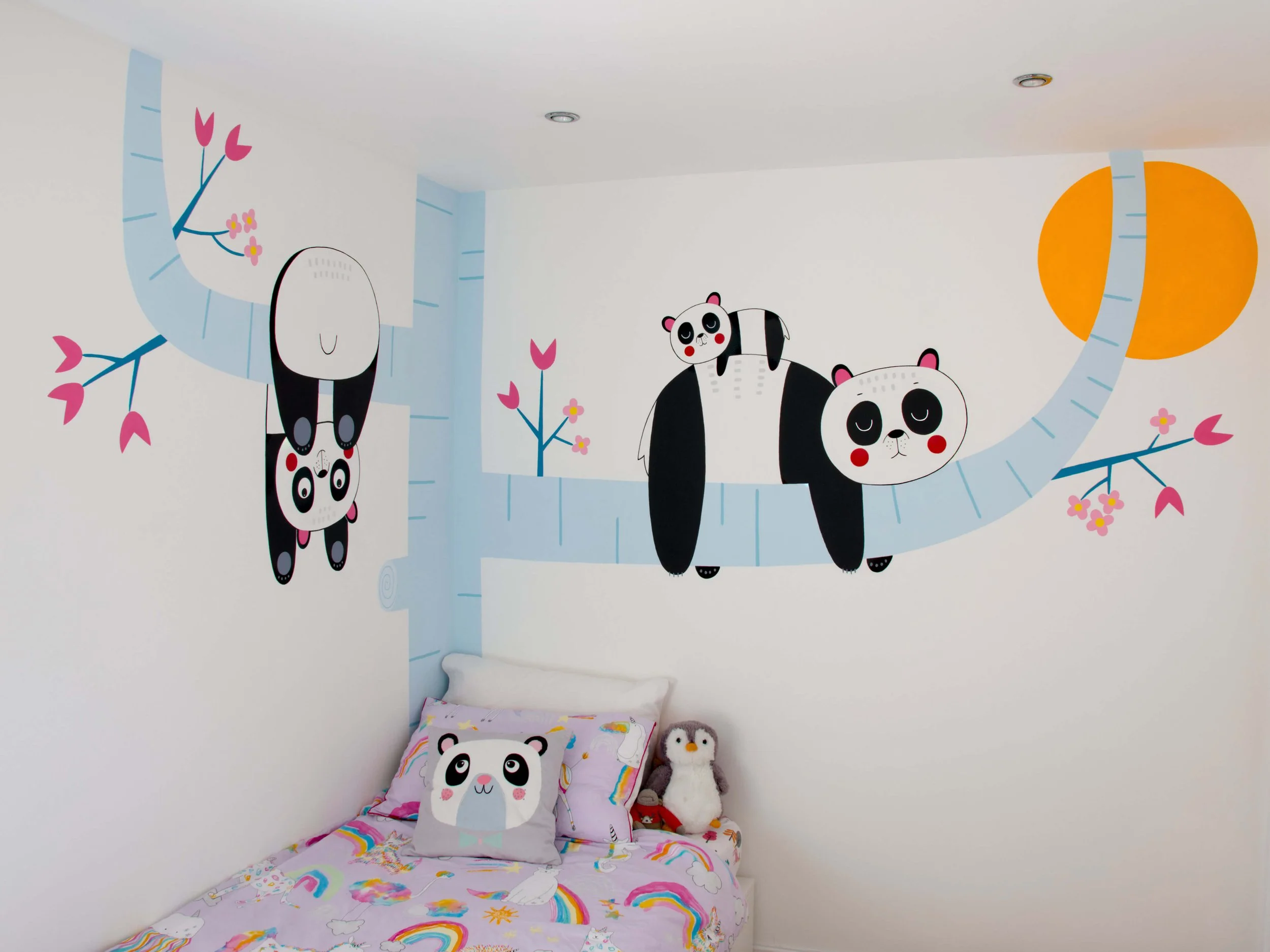 Panda mural for a child’s bedroom in Didsbury, Manchester 🐼 | Melanie ...