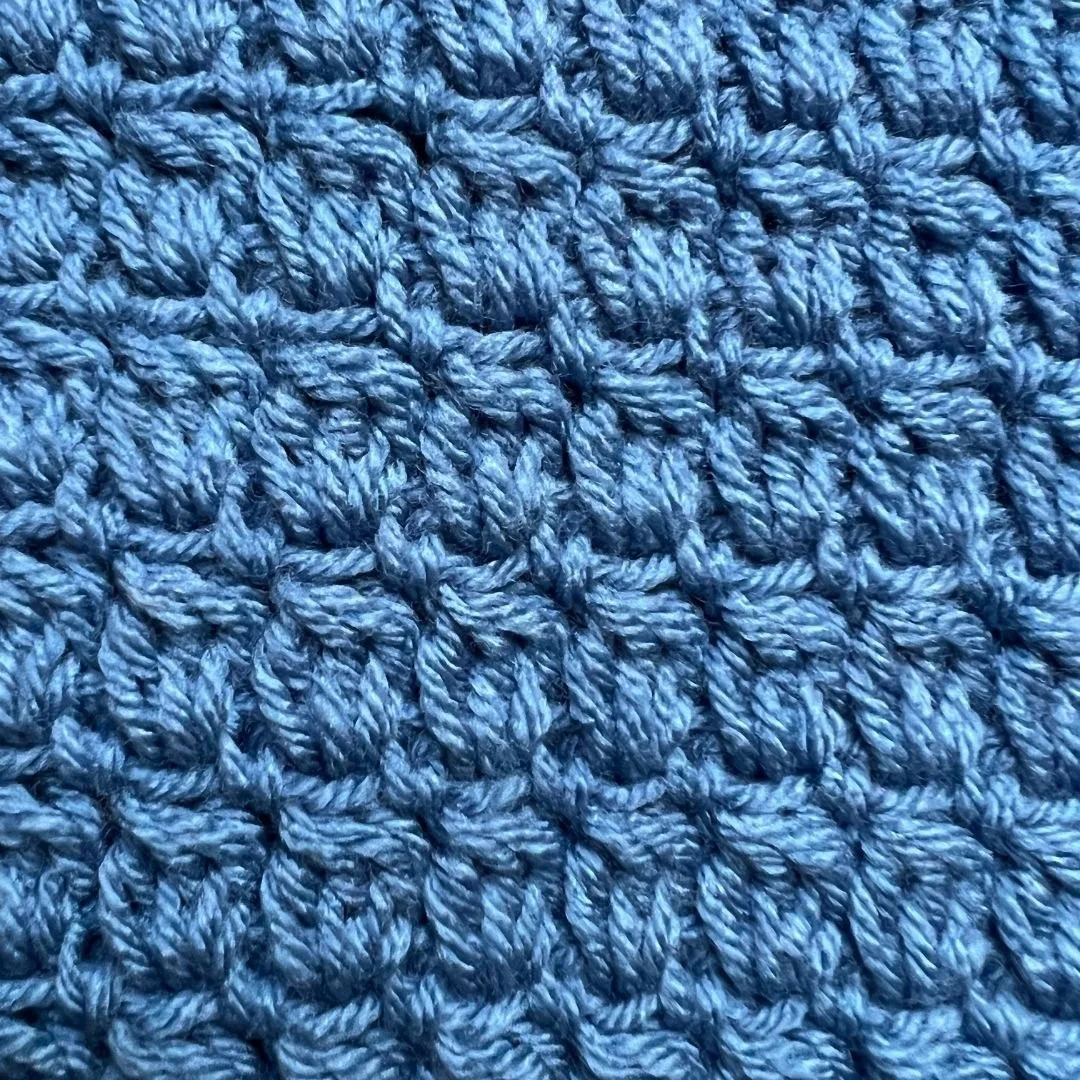How to Crochet the Cluster Stitch - A Swatch for the Sampler Poncho CAL ...