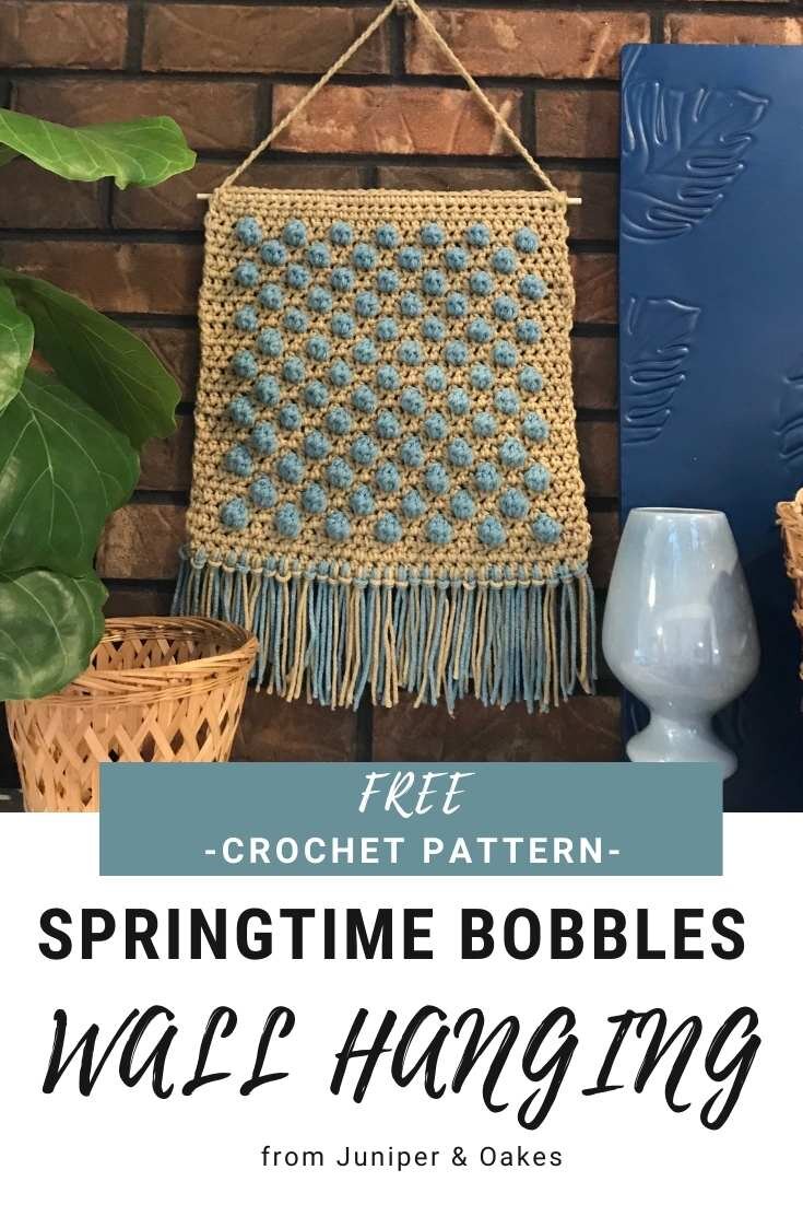 Springtime Bobbles Wall Hanging - Crochet Pattern — Juniper & Oakes