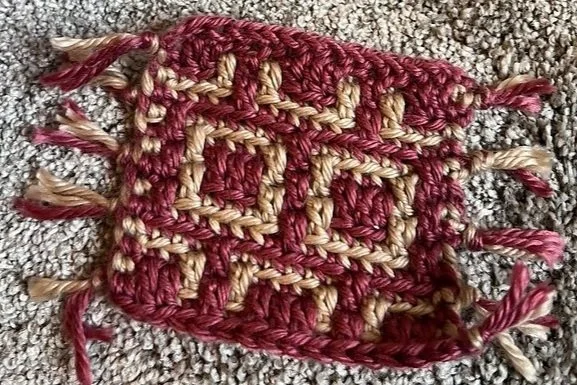 Mosaic Squares Coaster - Free Overlay Mosaic Crochet Pattern — Juniper ...