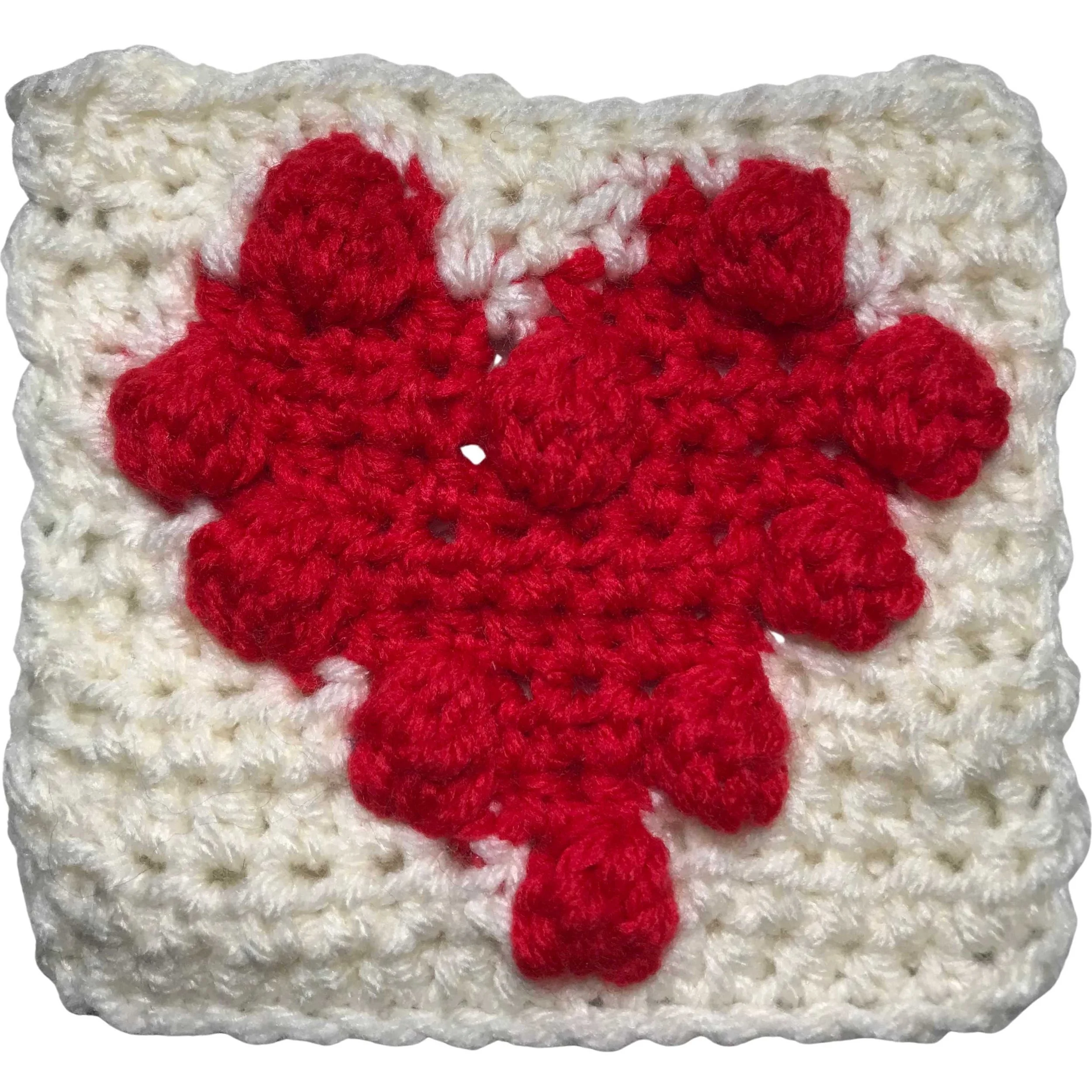 Bobble Heart Granny Square - Free Crochet Pattern for Valentines Day ...