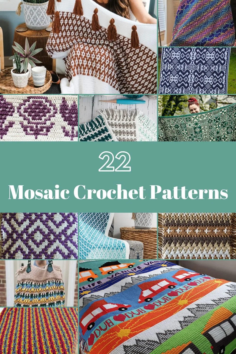 22 Mosaic Crochet Patterns — Juniper & Oakes