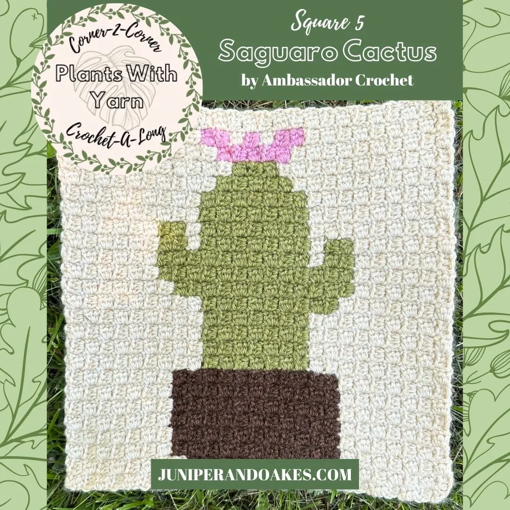 FREE CAL - Plants with Yarn C2C Afghan | Corner to Corner Crochet ...