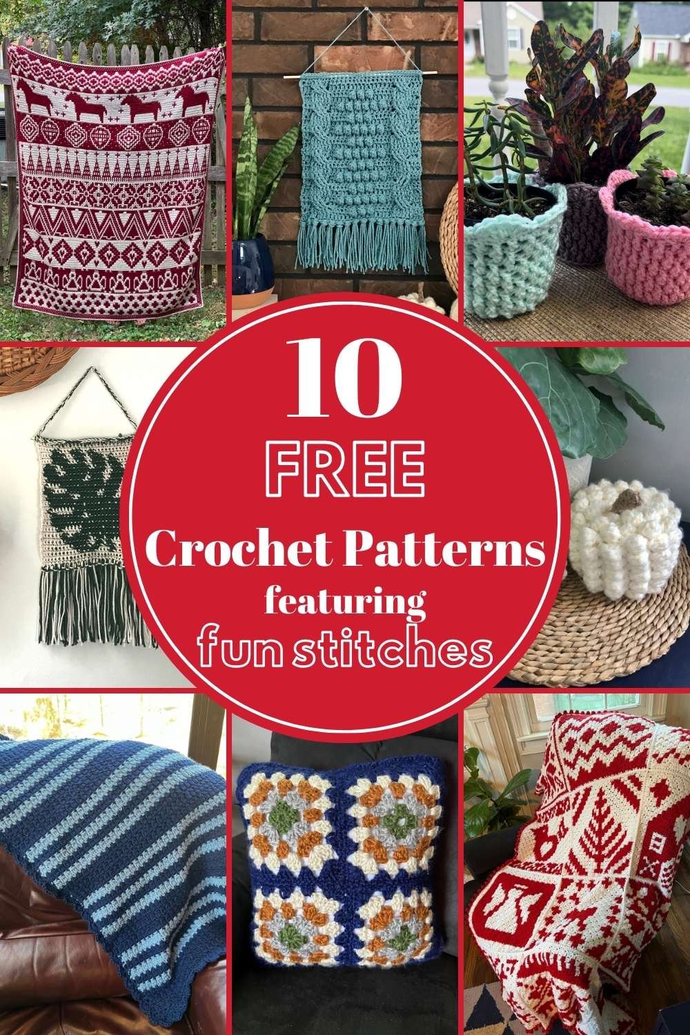 10 Free Crochet Patterns Using Interesting Stitches (Secret Santa ...