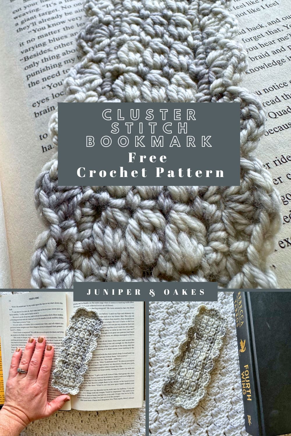 Cluster Stitch Bookmark - FREE Crochet Pattern - JJ's Bookmark ...