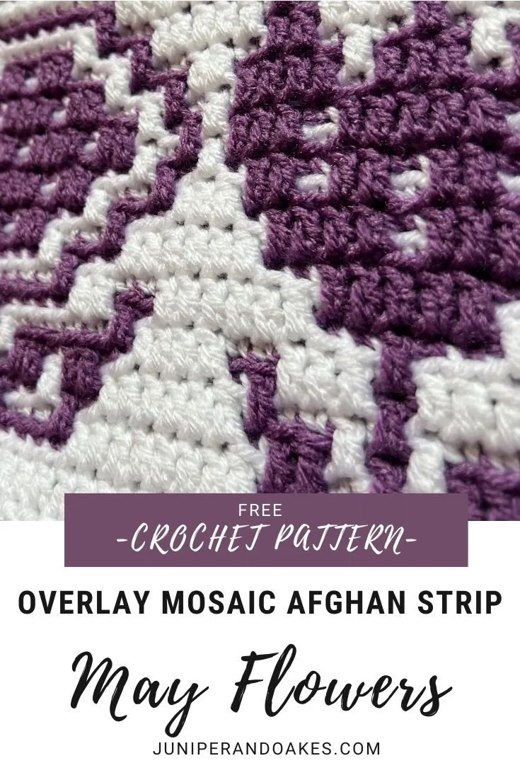 May Flowers - Overlay Mosaic Afghan Strip - May - Monthly Mosaic ...
