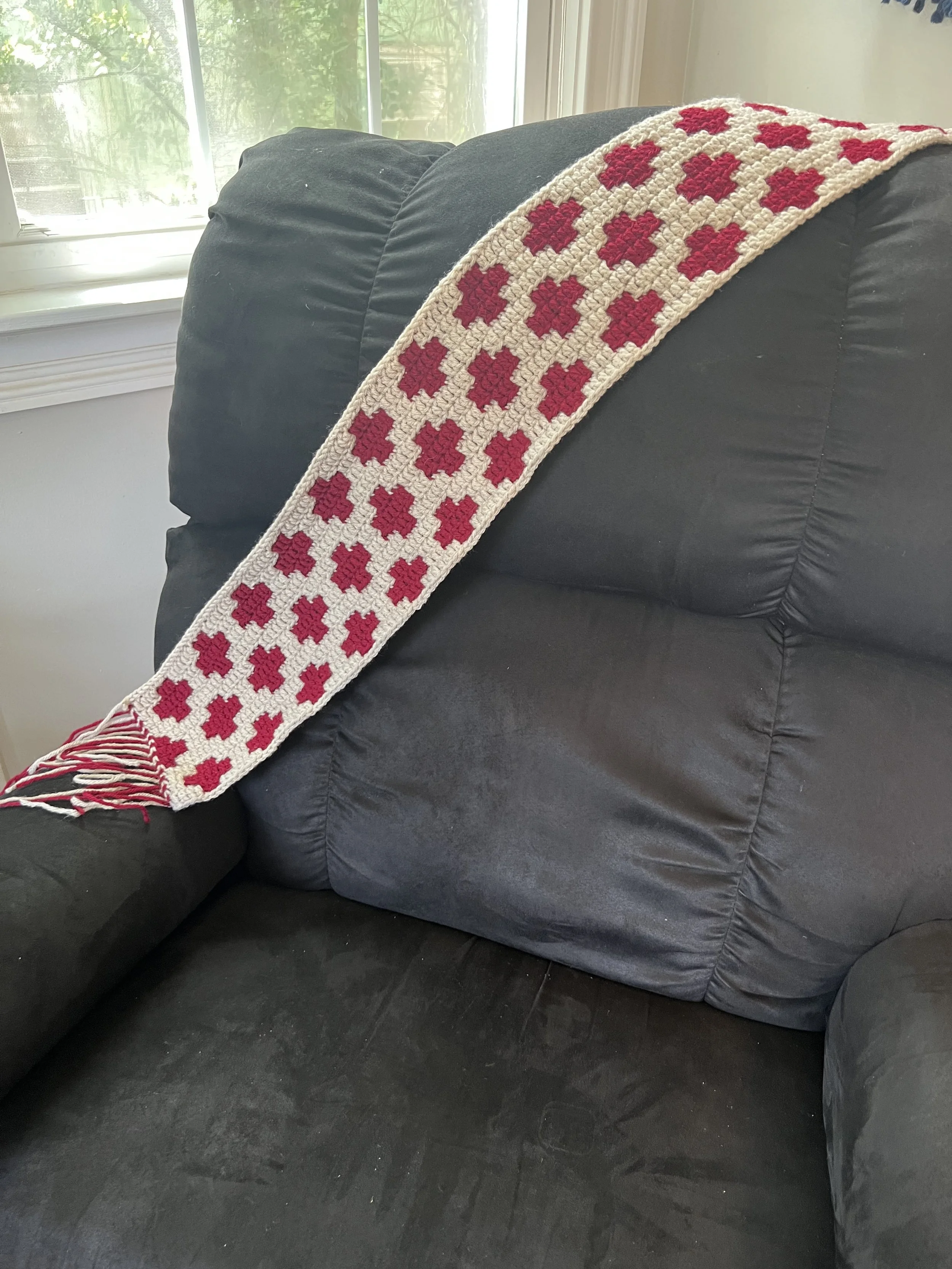 FREE Overlay Mosaic Crochet Chart - Hygge Cross - Mosaic Nordic Blanket ...