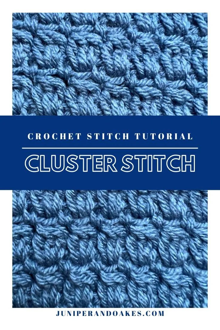 How to Crochet the Cluster Stitch - A Swatch for the Sampler Poncho CAL ...