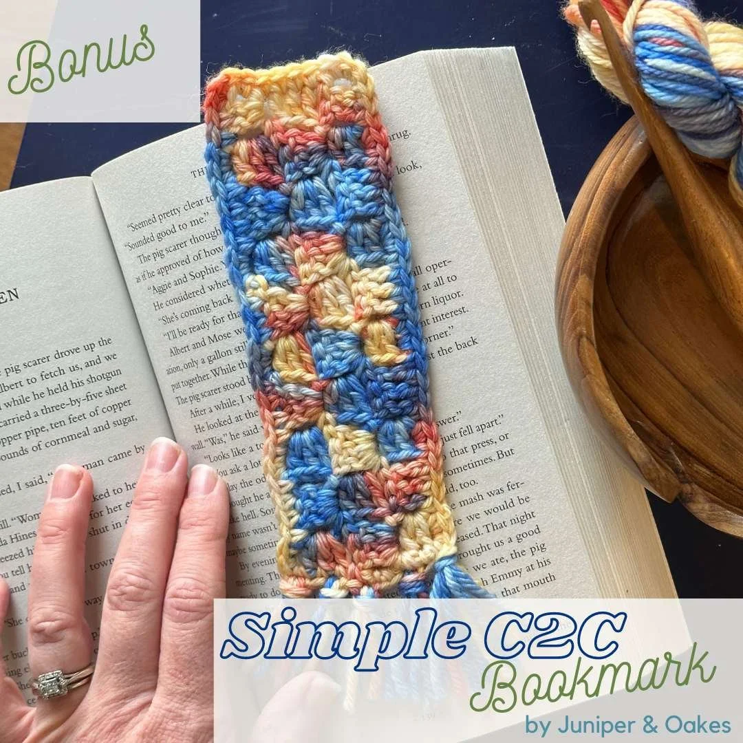 Free CAL | 12 Book Marks to Crochet with Hand-Dyed Yarn | Crochet Along ...