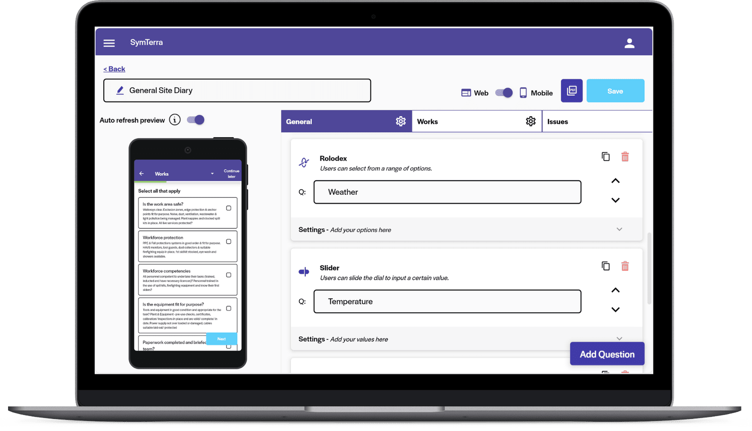 Digitise your Forms & Project Reporting — SymTerra