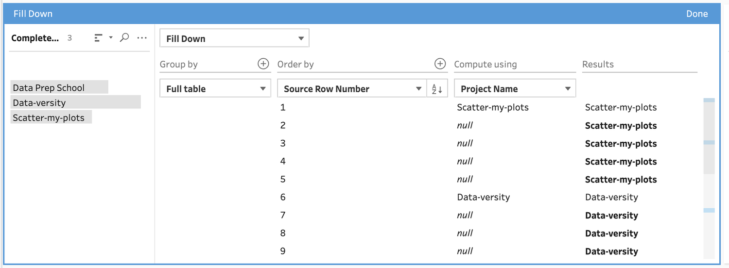 How to… Fill Down cells — Preppin' Data