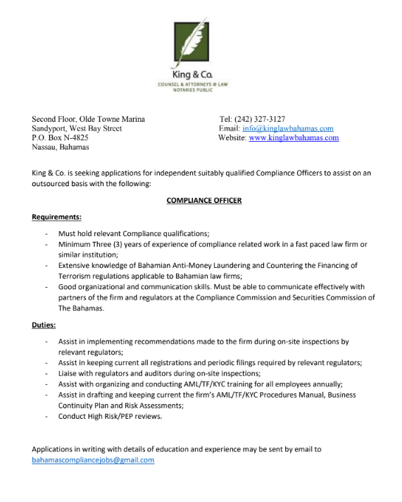 Job Opportunities — BACO