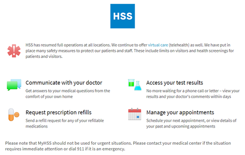 MyHSS Portal — Michael Fu, MD - HSS Shoulder Surgery