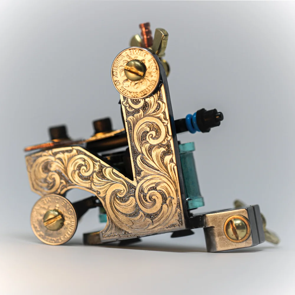 Engraved Gun Tattoo