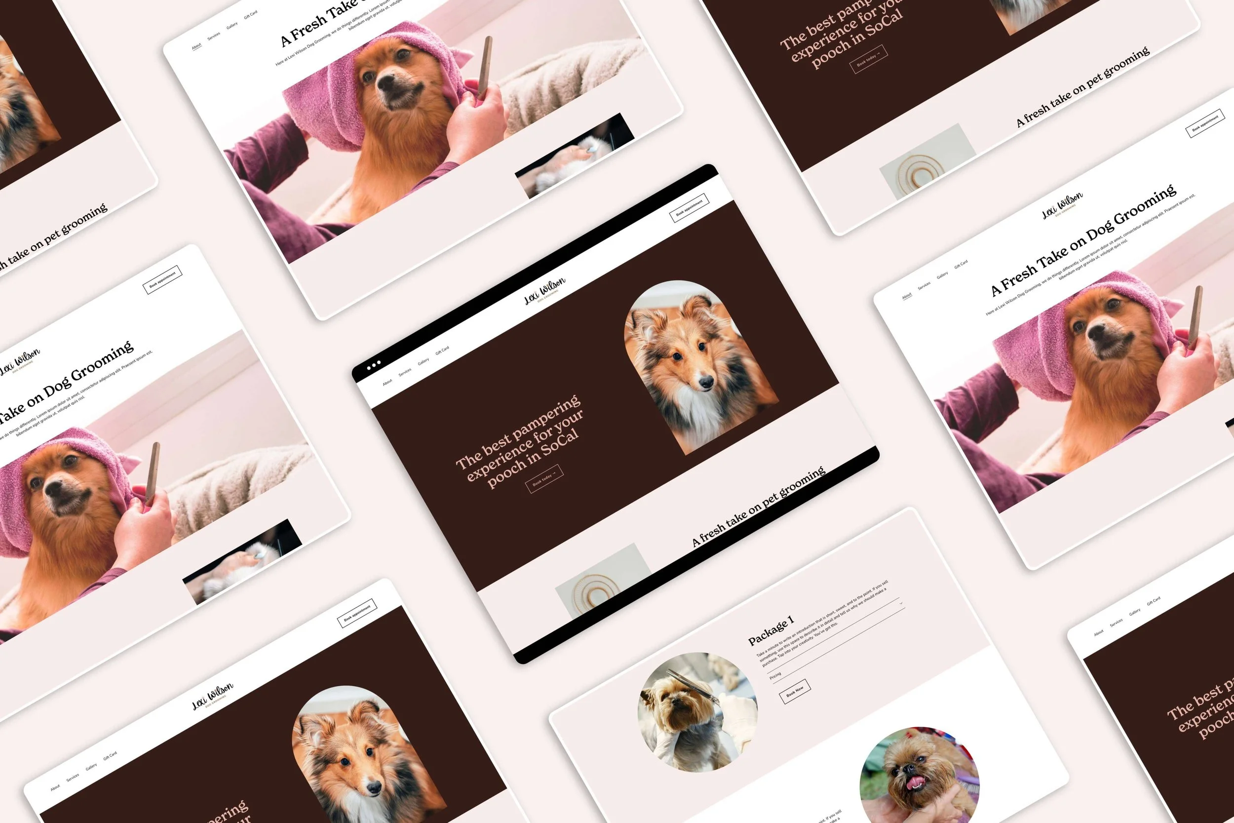 Lexi Squarespace Template for Pet Grooming Services