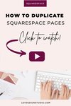 How to Duplicate Pages in Squarespace