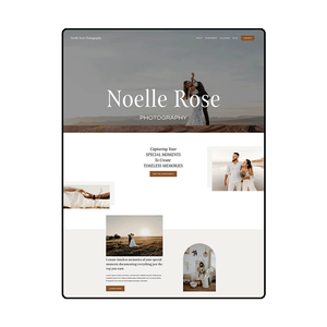 Noelle Rose Photography Squarespace Template