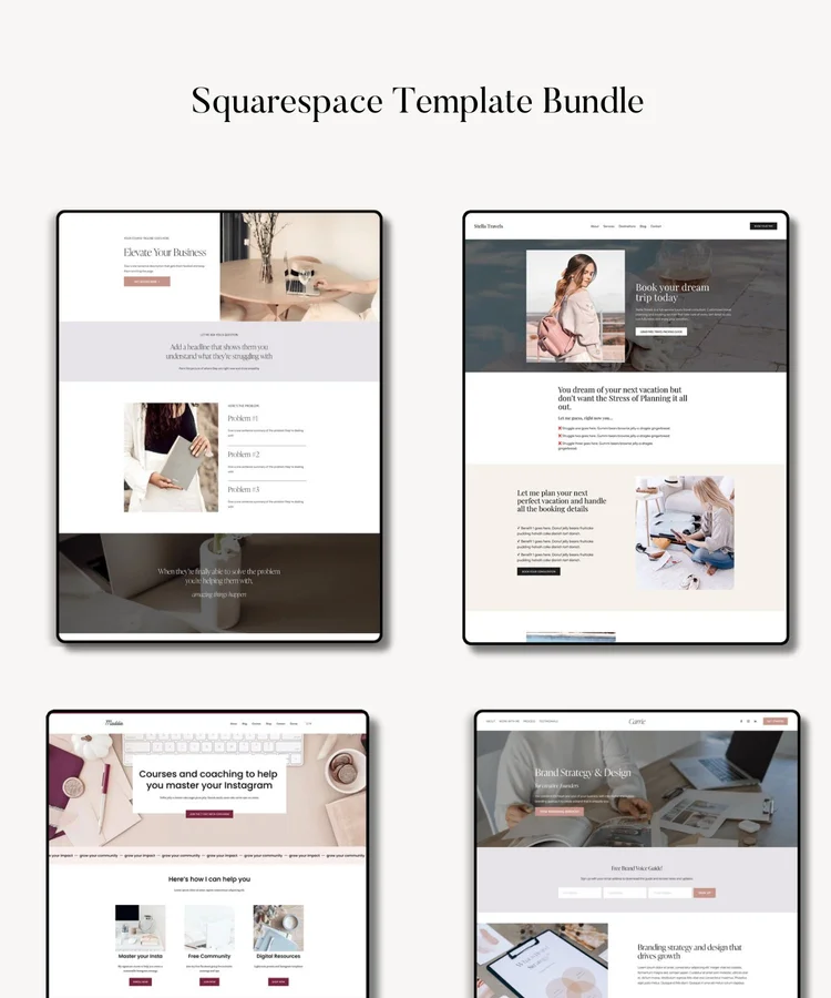 Squarespace Template Bundle PLR