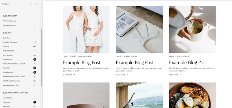 How To Customize Blog Page Layout In Squarespace