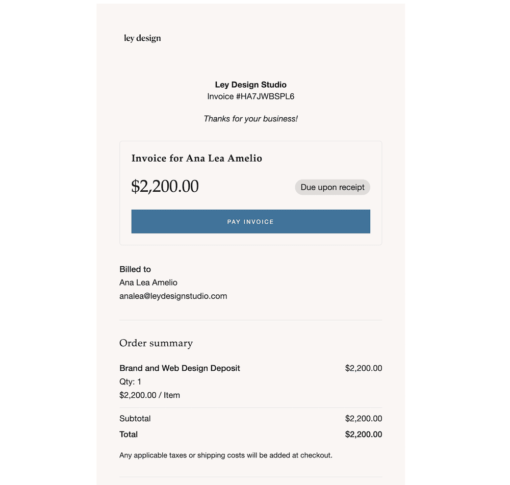 How to Send Invoices Through Squarespace