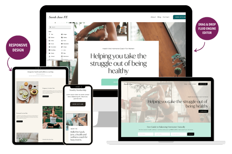 Sarah Health and Wellness Squarespace 7.1 Template