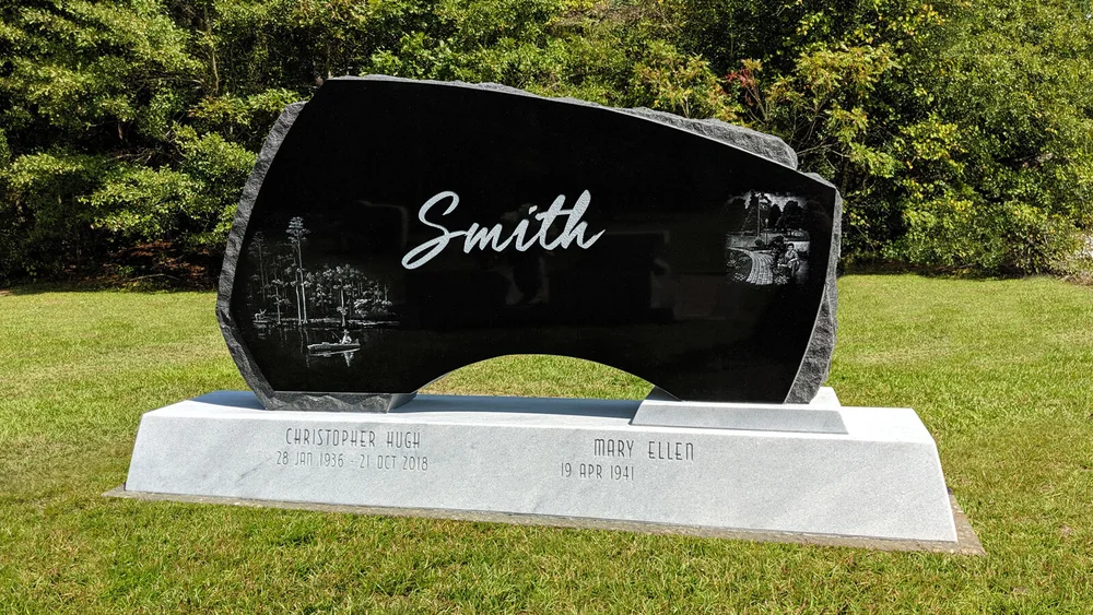 Custom Double Upright Headstone Portfolio — Brown Memorials