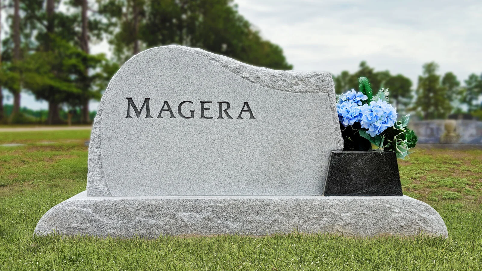 Custom Double Upright Headstone Portfolio — Brown Memorials