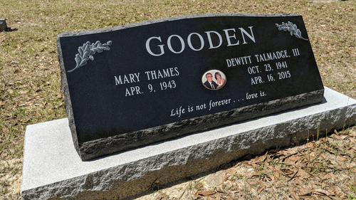 Custom Double Upright Headstone Portfolio — Brown Memorials
