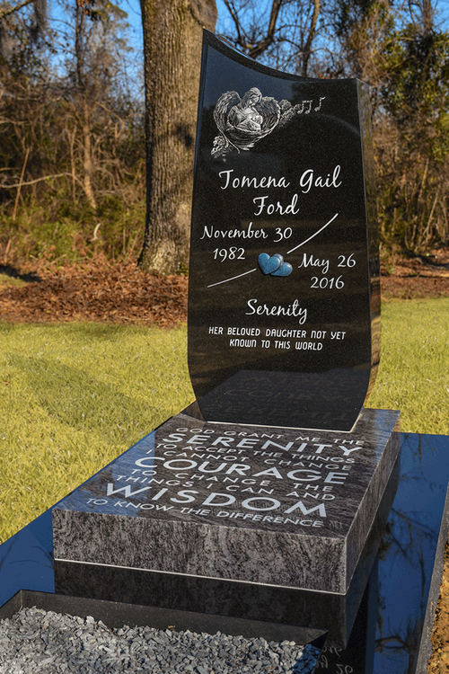 Custom Single Upright Headstone Portfolio — Brown Memorials