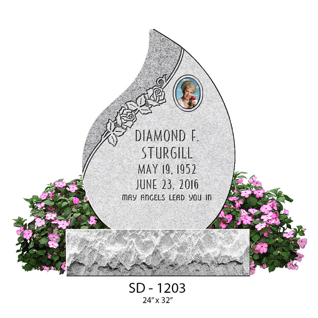 Single Upright Headstone, Gravestone, and Tombstone Prices — Brown ...