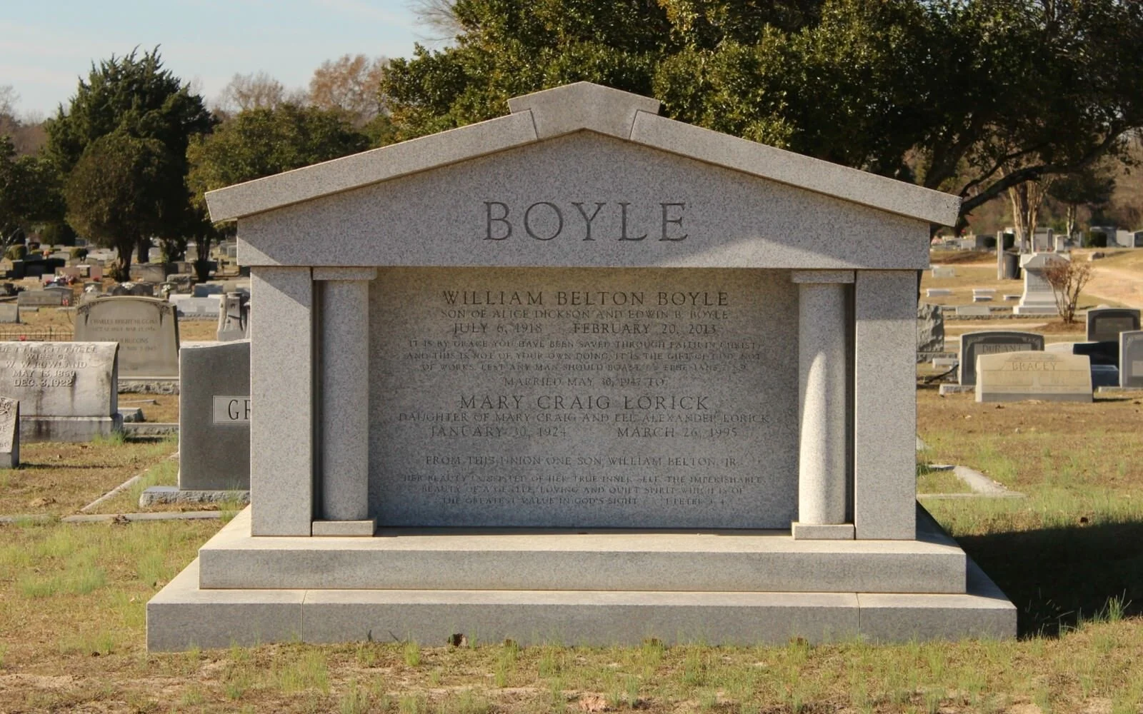 Custom Private Family Mausoleum Portfolio — Brown Memorials