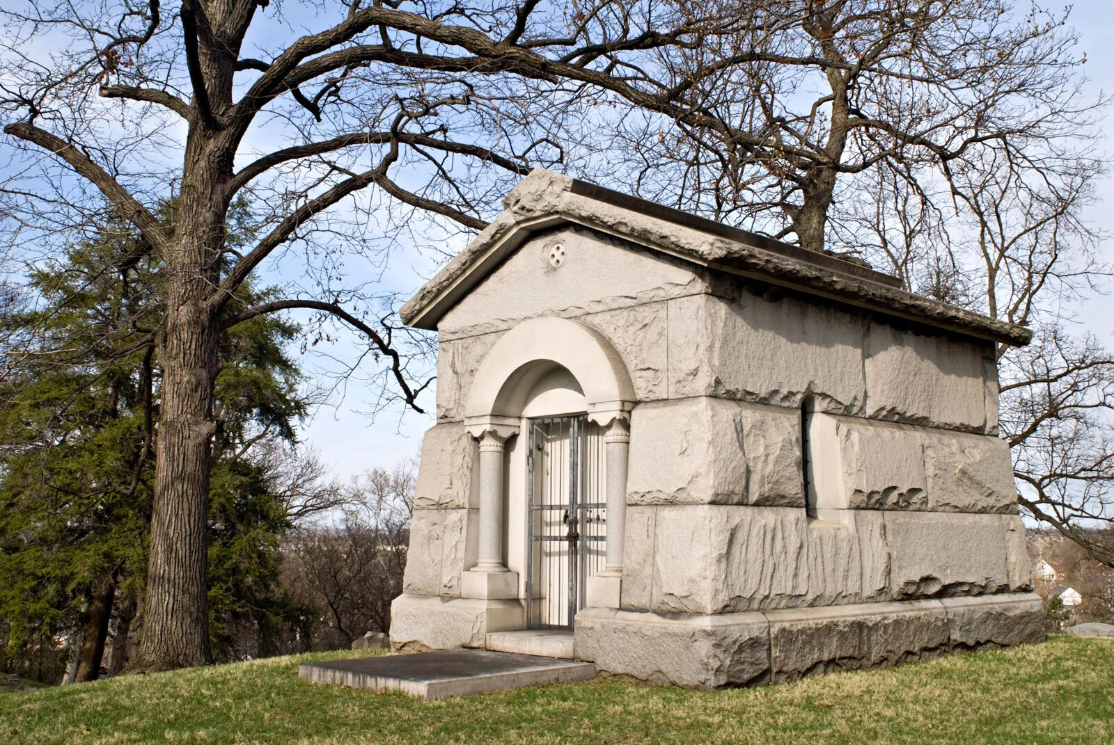 Custom Private Family Mausoleum Portfolio — Brown Memorials