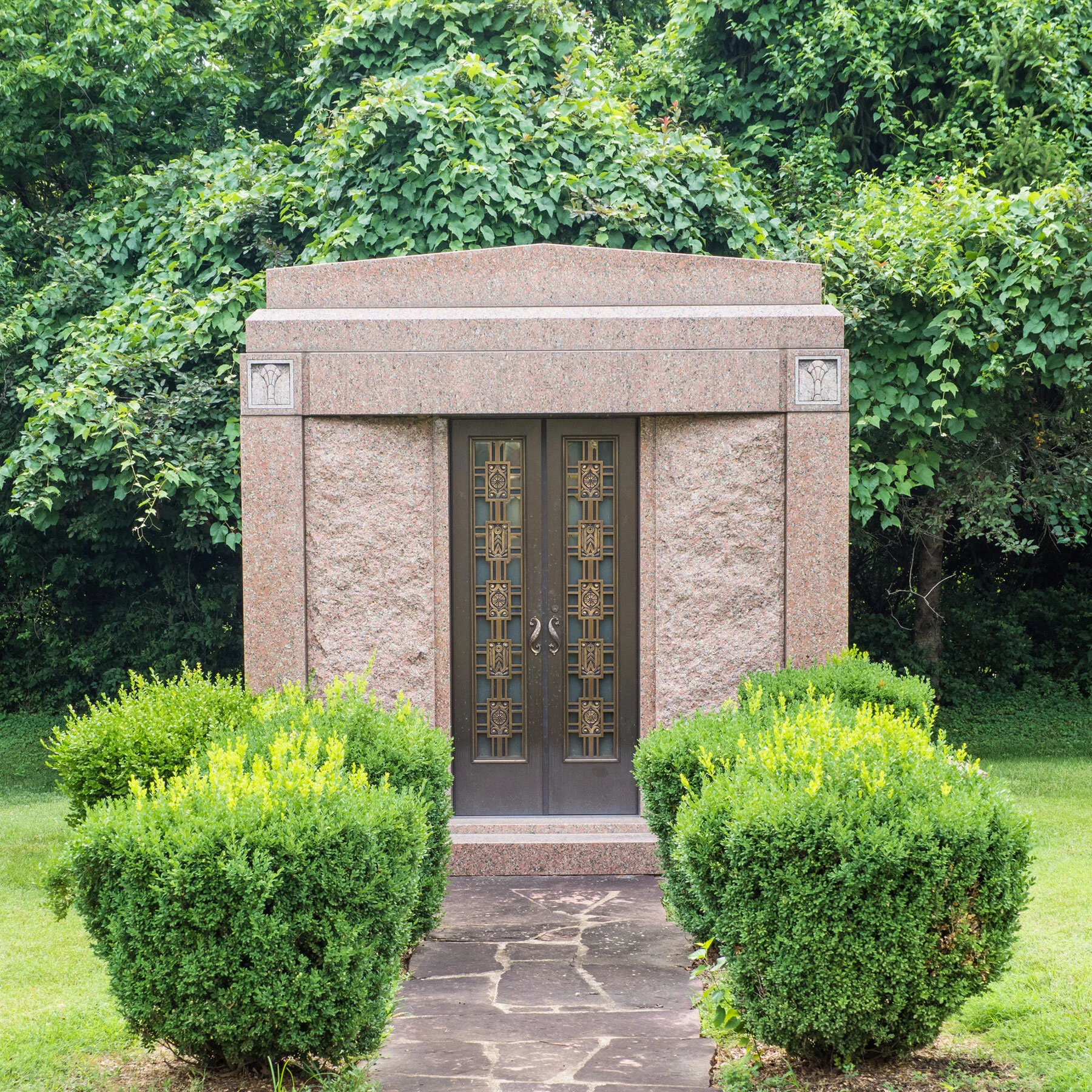 Custom Private Family Mausoleum Portfolio — Brown Memorials