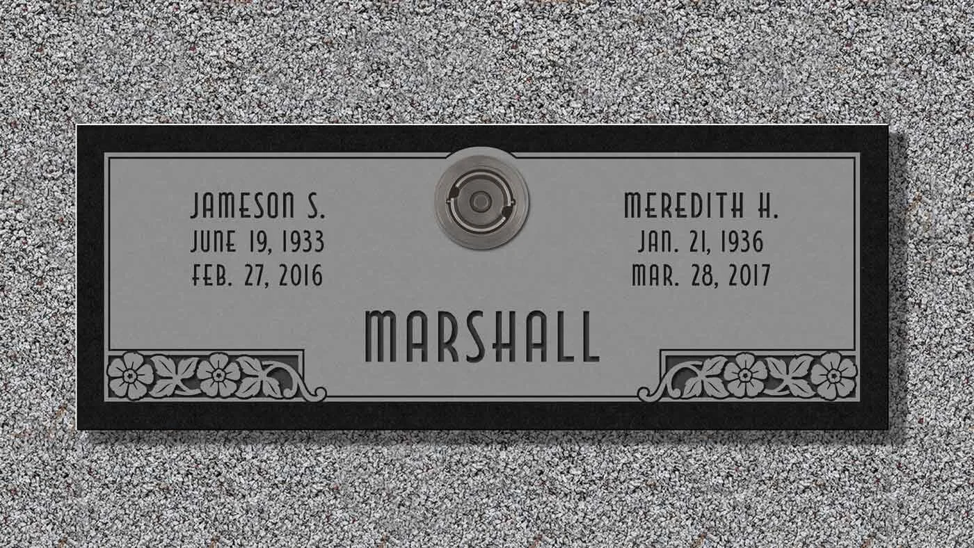 Custom Double Grave Marker Portfolio — Brown Memorials