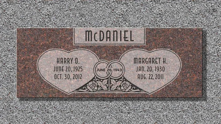 Custom Double Grave Marker Portfolio — Brown Memorials
