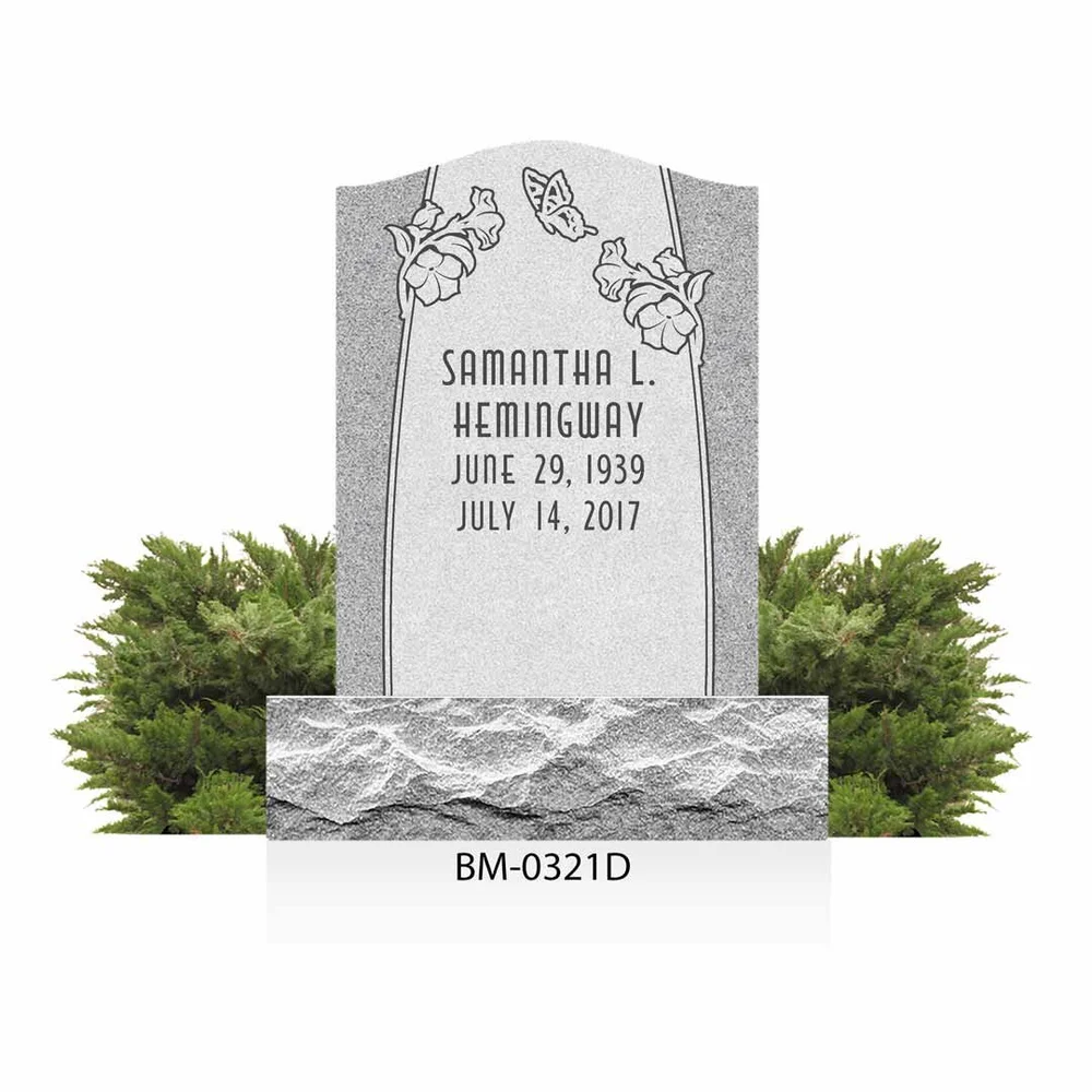 Single Upright Headstone, Gravestone, and Tombstone Prices — Brown ...