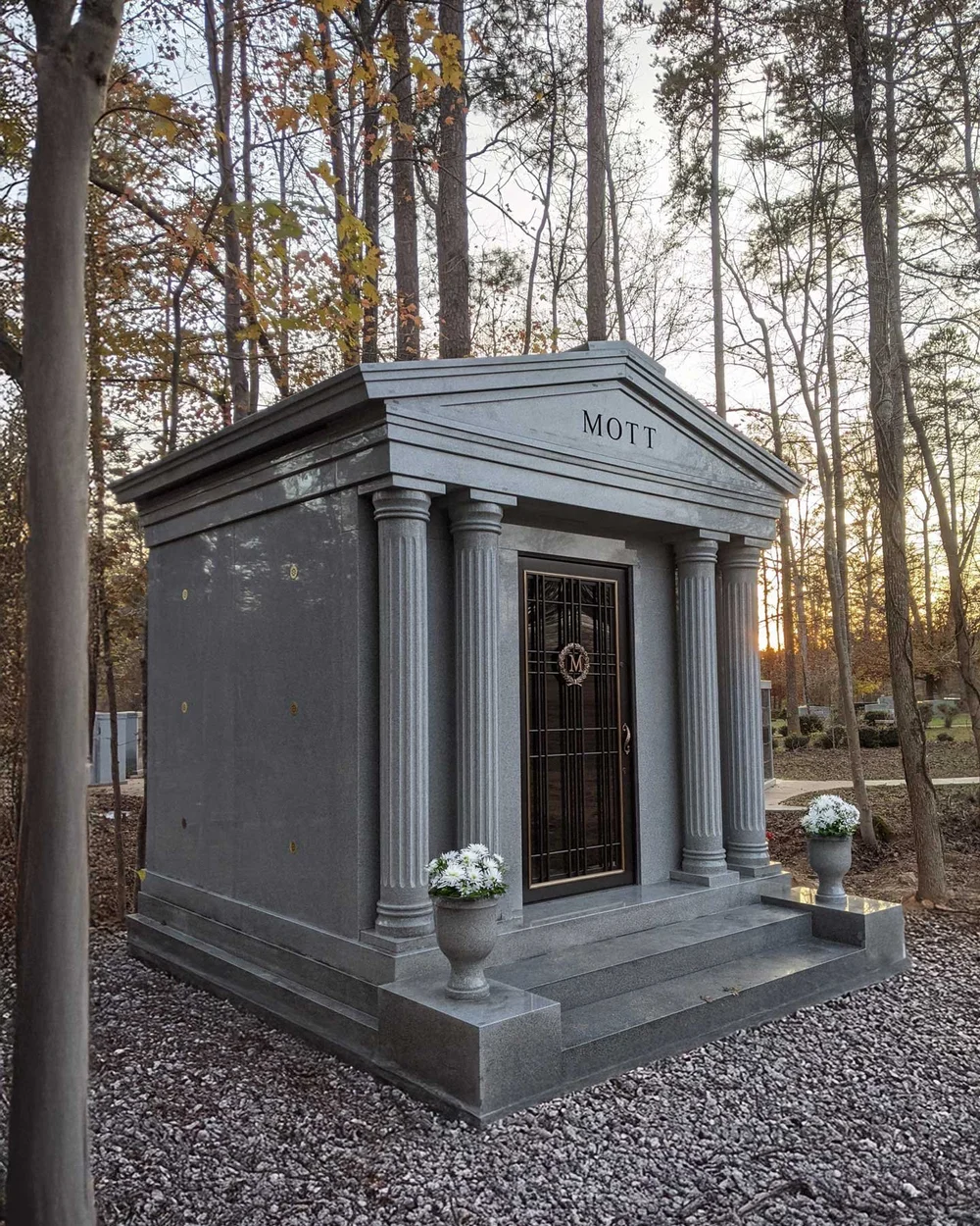 Custom Private Family Mausoleum Portfolio — Brown Memorials