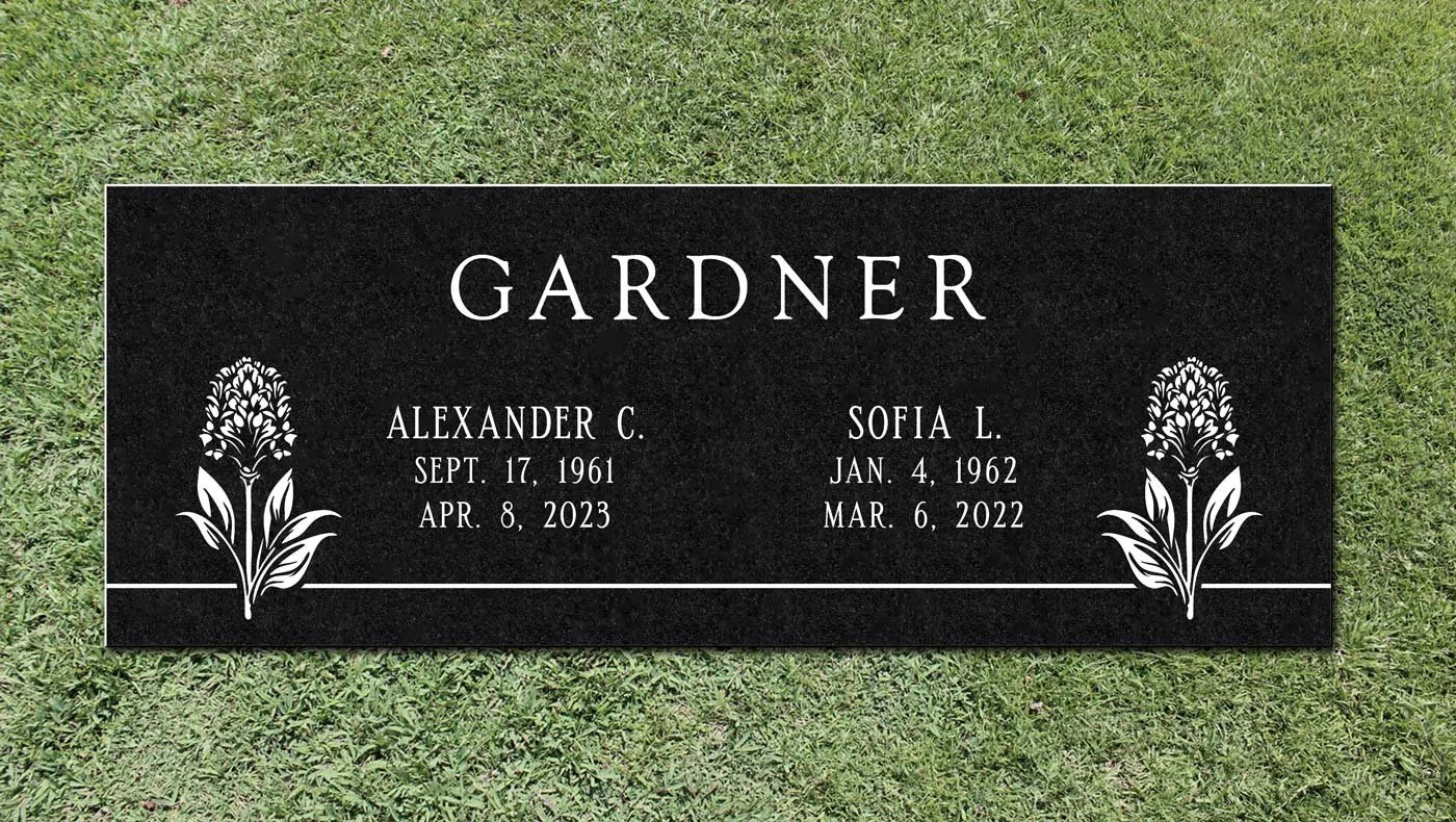 Double Flat Headstone & Flat Grave Marker Prices — Brown Memorials