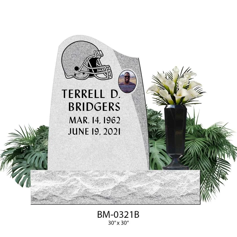 Single Upright Headstone, Gravestone, and Tombstone Prices — Brown ...