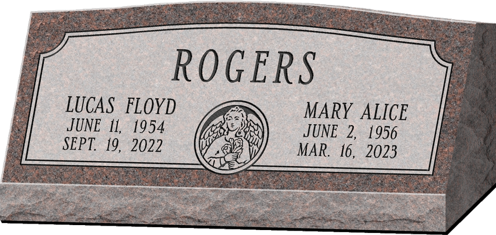 Double Slant Headstone & Slant Grave Marker Prices — Brown Memorials