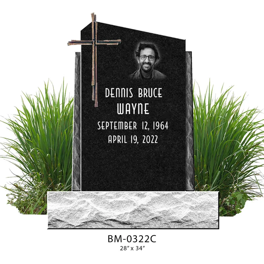 Single Upright Headstone, Gravestone, and Tombstone Prices — Brown ...