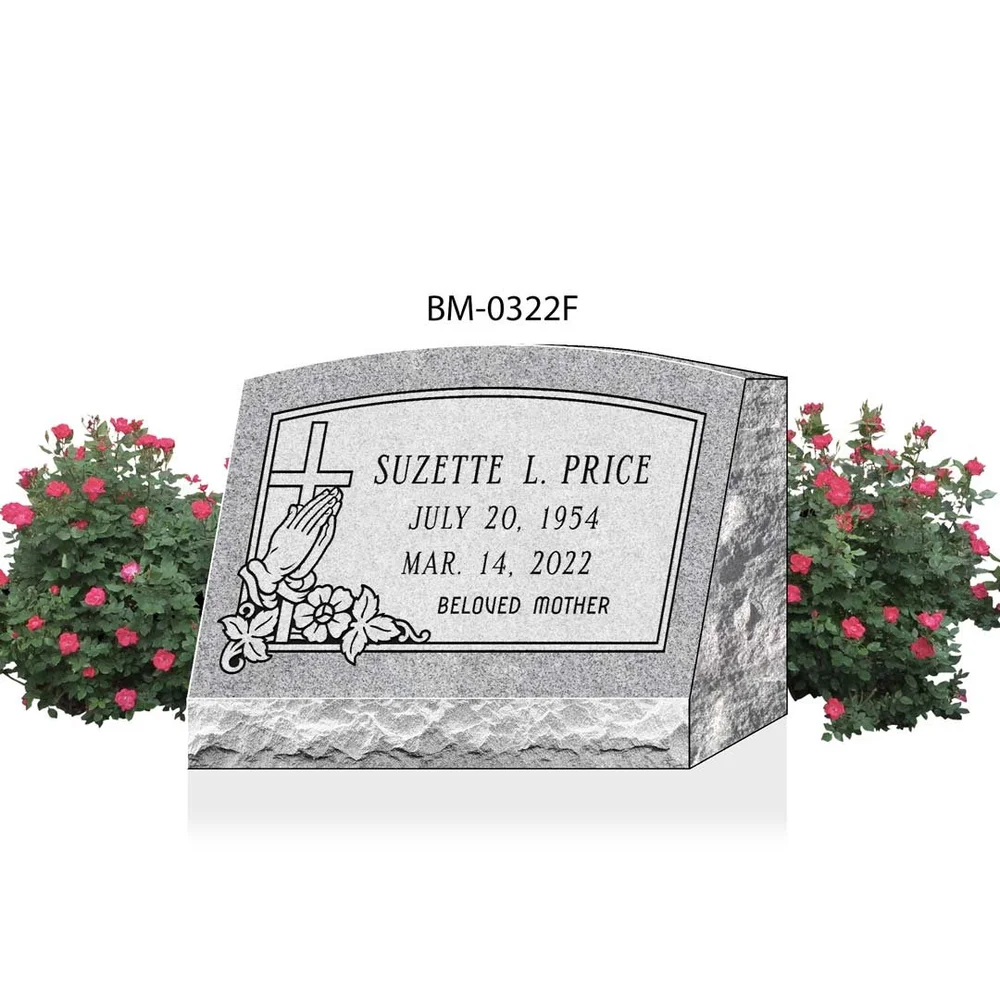 Single Slant Headstone and Slant Grave Marker Prices — Brown Memorials