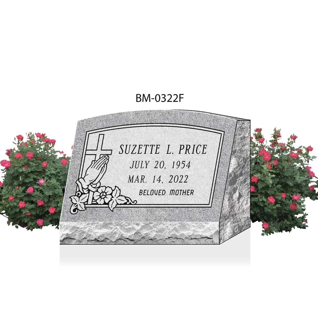 Single Slant Headstone and Slant Grave Marker Prices — Brown Memorials