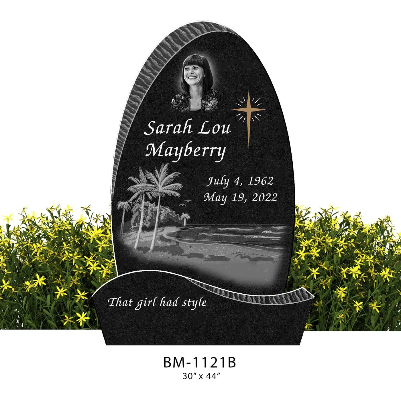 Single Upright Headstone, Gravestone, and Tombstone Prices — Brown ...