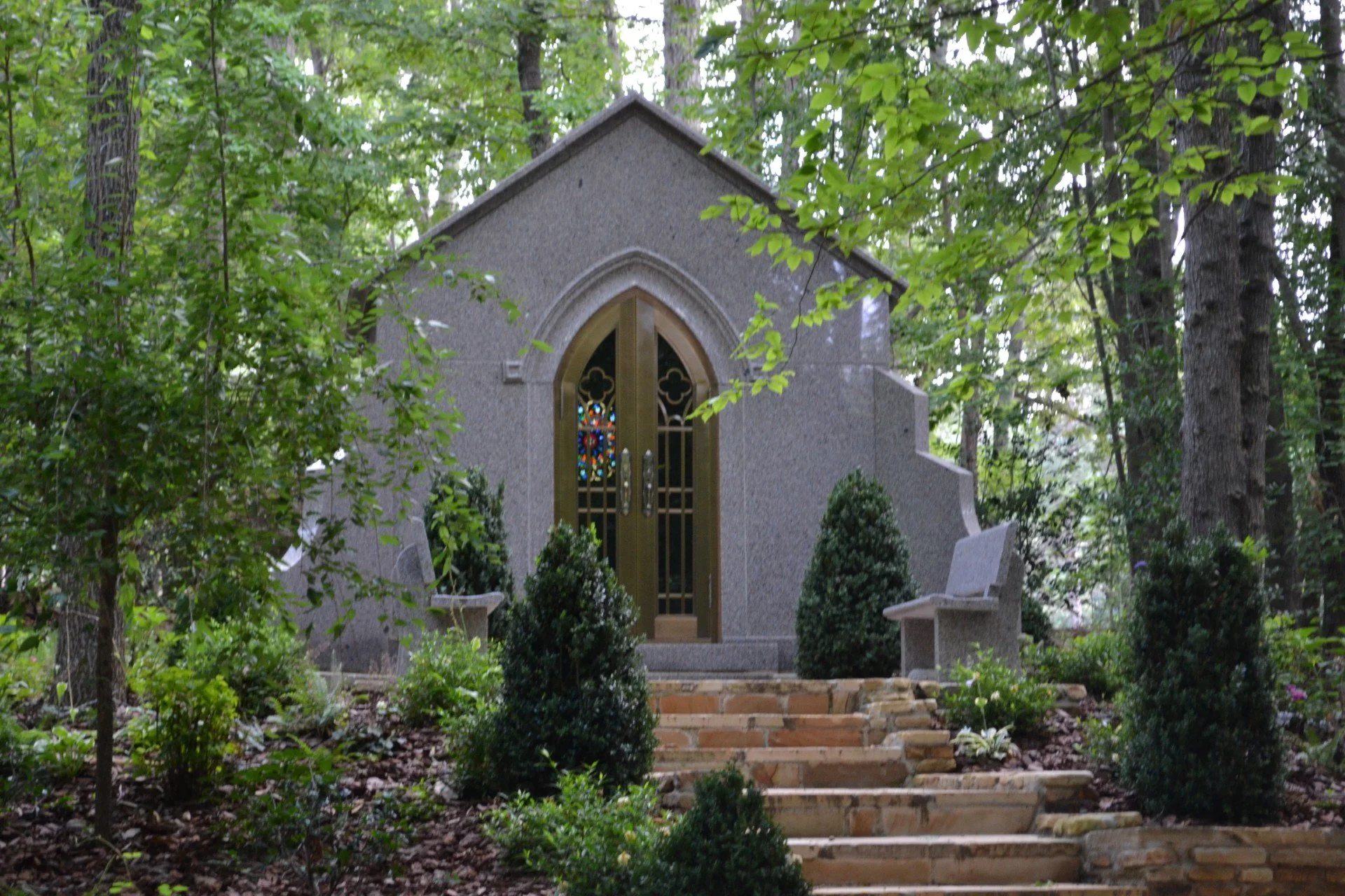 Custom Private Family Mausoleum Portfolio — Brown Memorials