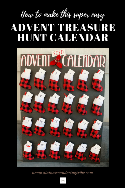 DIY Advent Treasure Hunt Calendar (Super Easy!) — Alaina's Wandering Tribe